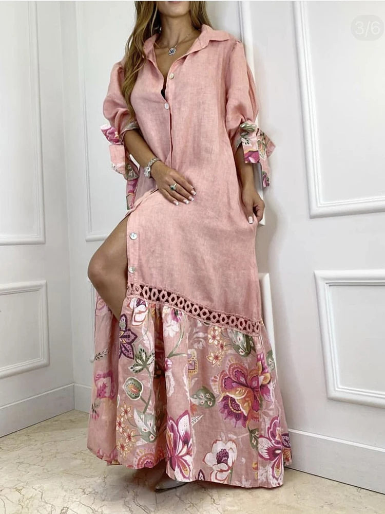 Single Breasted Maxi Dress Robe – The Evergreen Cart