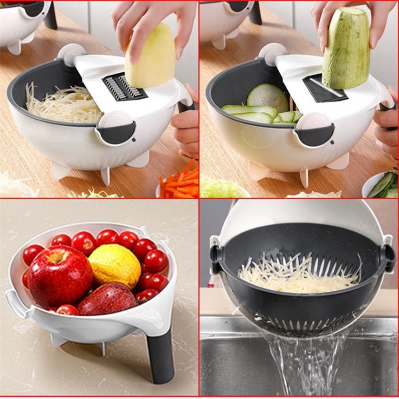 Magic Rotate Vegetable Slicer – The Evergreen Cart